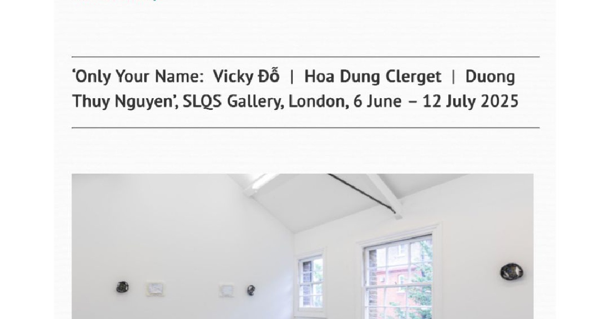 Only Your Name | 6 June - 12 July 2025 - Press | SLQS Gallery